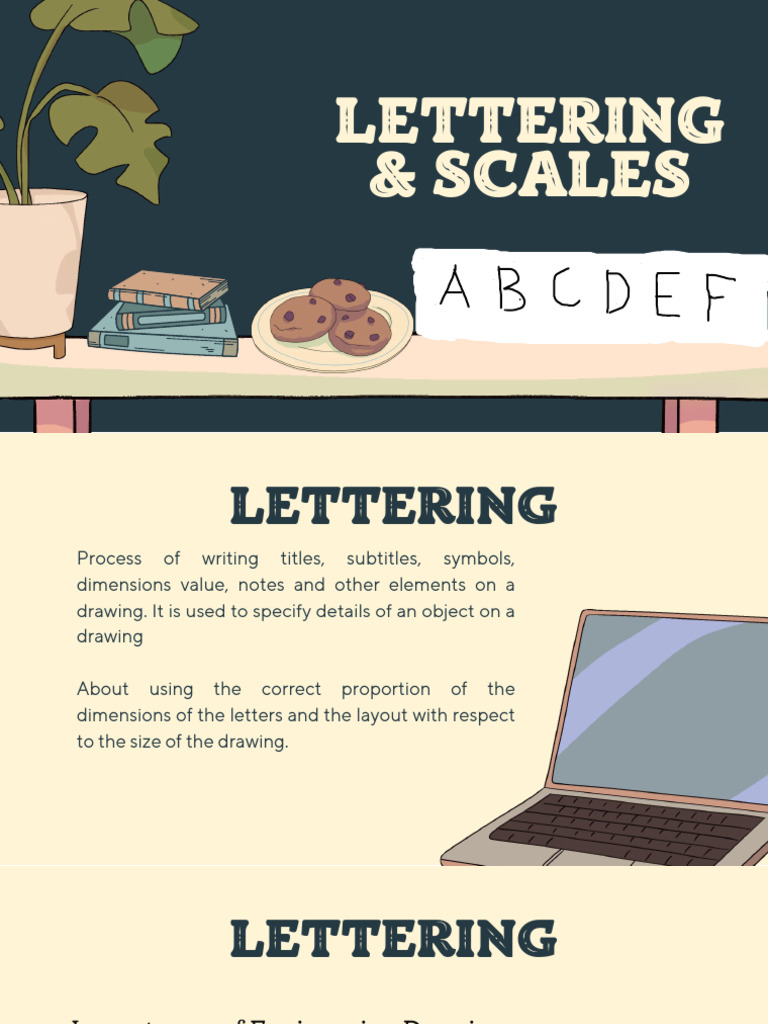 Scales-and-Lettering-1 | PDF | Technical Drawing | Drawing