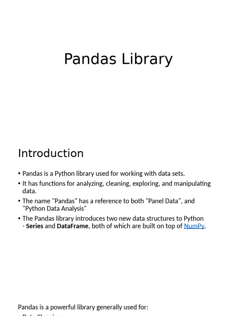Unit III Pandas Library | PDF | Comma Separated Values | Parameter (Computer Programming)
