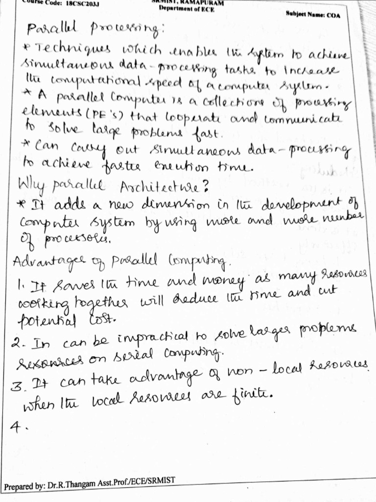 COA Unit 5 Notes 28-Oct-2024 09-25-09 | PDF