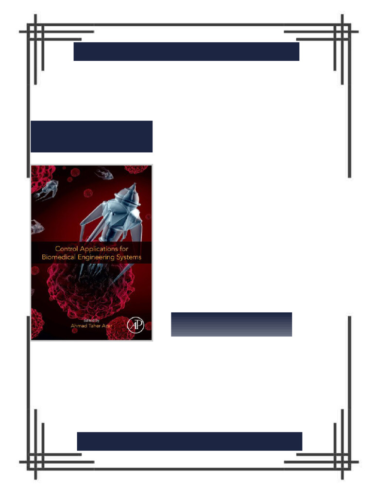 Control Applications For Biomedical Engineering Systems 1st Edition ...
