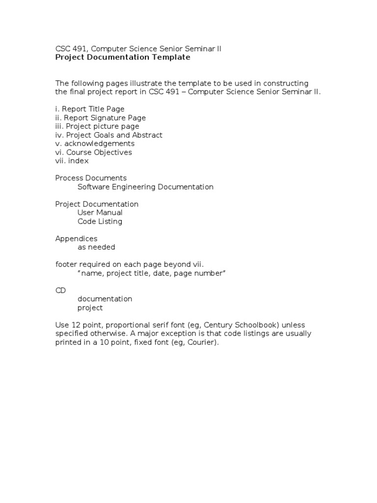 Project Documentation Template | PDF | Doctor Of Philosophy | Computer ...