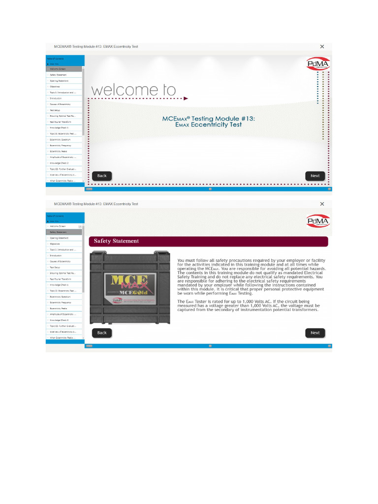 MOD-13, EMAX Eccentricity Test | PDF