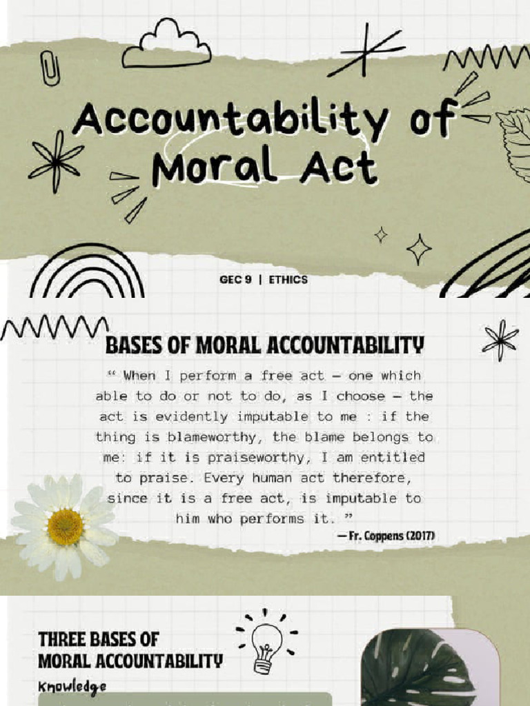 Lecture 10 Accountability of Moral Act | PDF