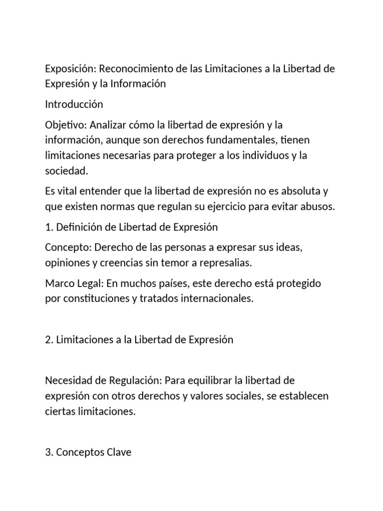 Ex Posición | PDF | Libertad de expresión | Libertad