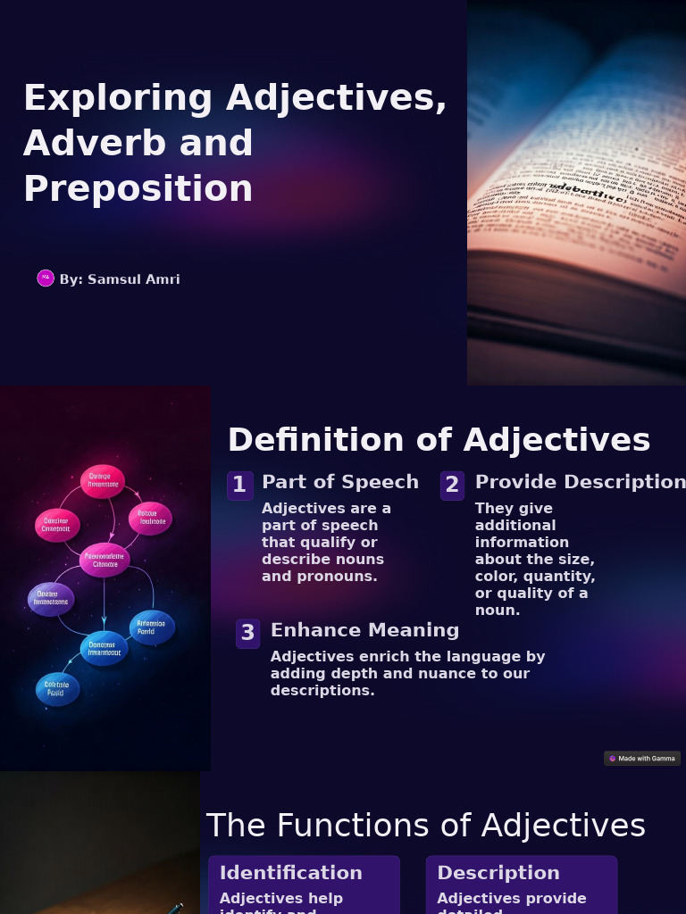 What Are Adjectives, Adverbs, Prepositions | PDF | Adjective | Adverb