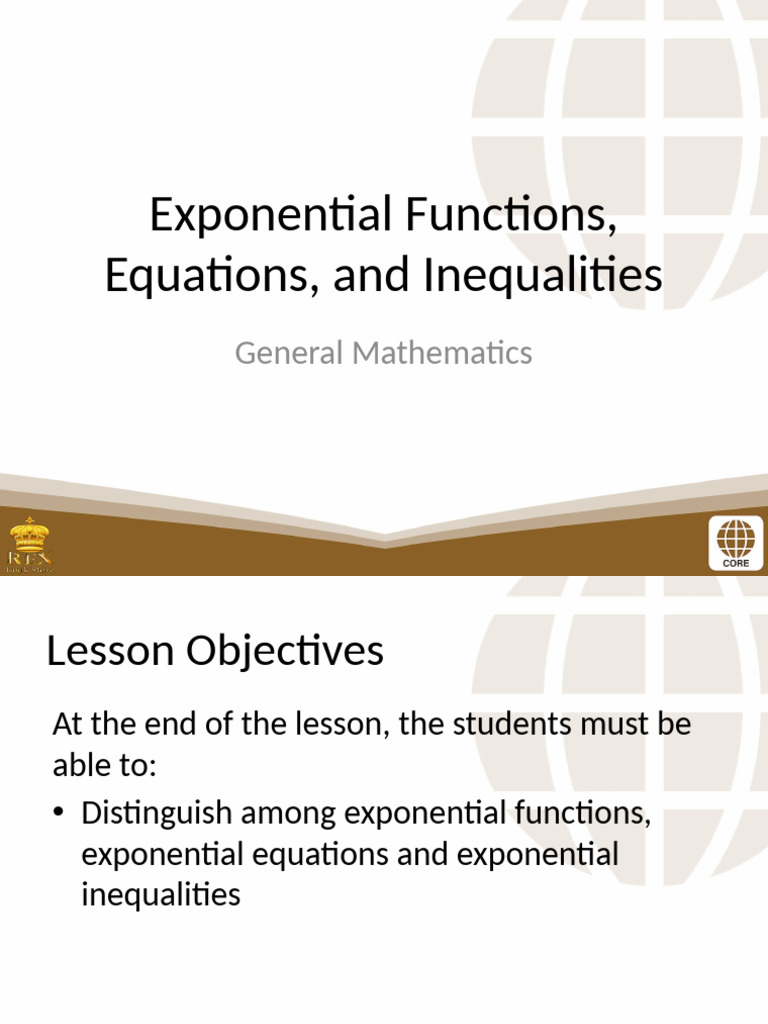 Exponential Function | PDF
