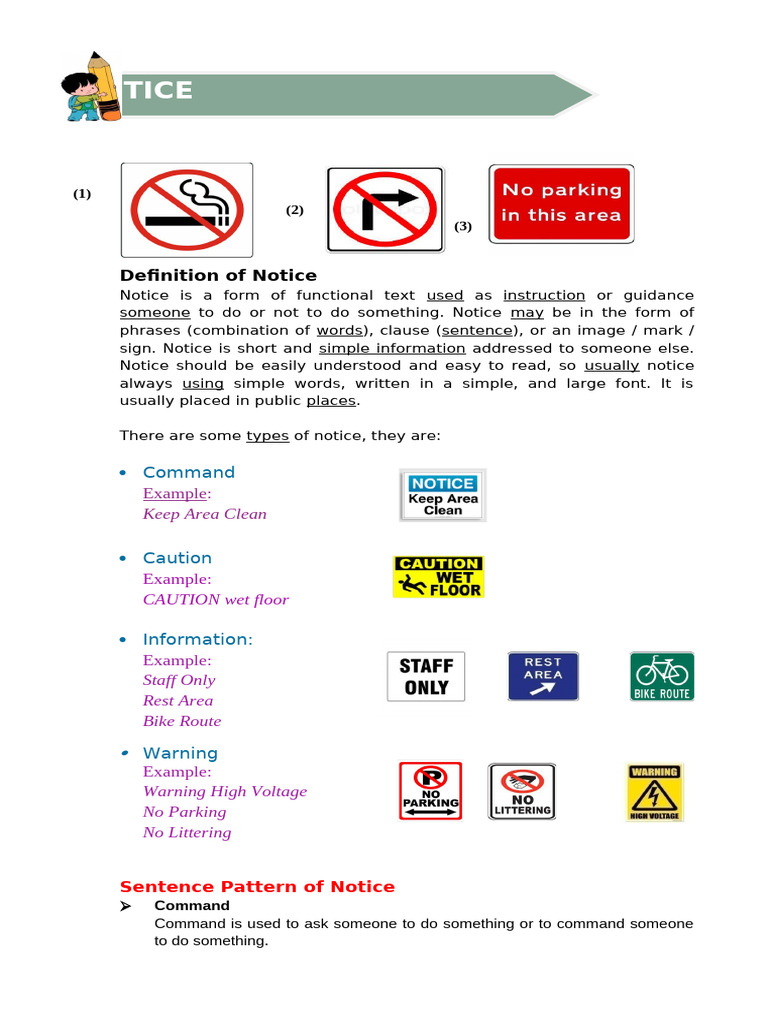 Understanding Different Types of Notices | PDF