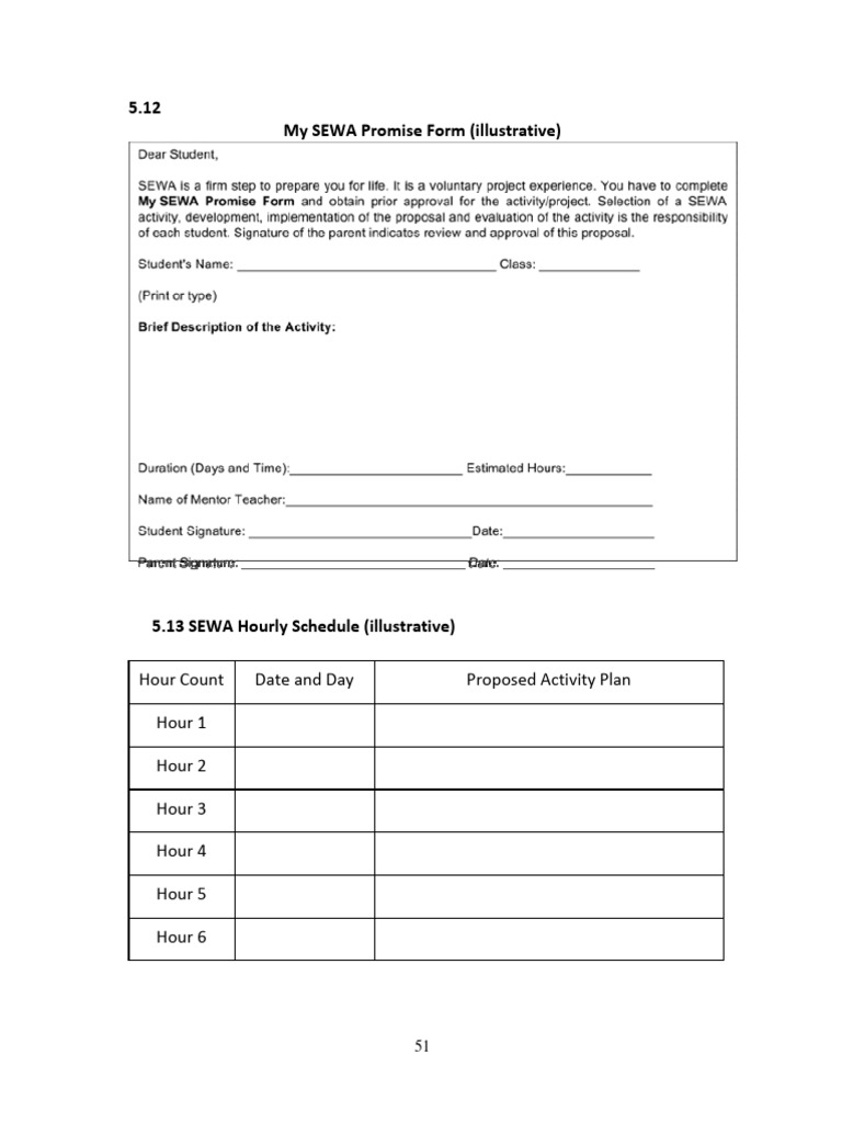 SEWA Project Activity Forms Guide | PDF
