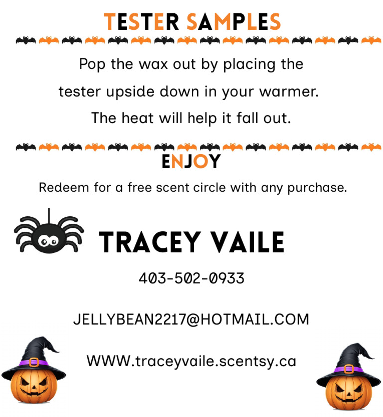 Scentsy Tester Sample Instructions | PDF