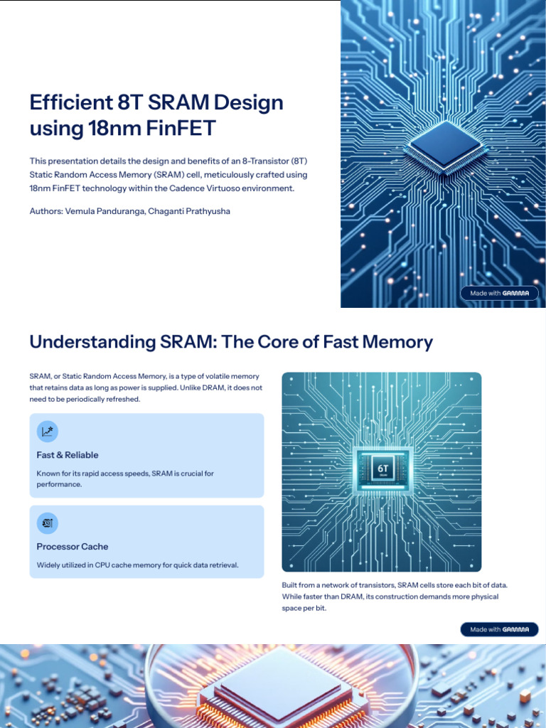 8T SRAM Design with 18nm FinFET Technology | PDF | Cmos | Random Access ...