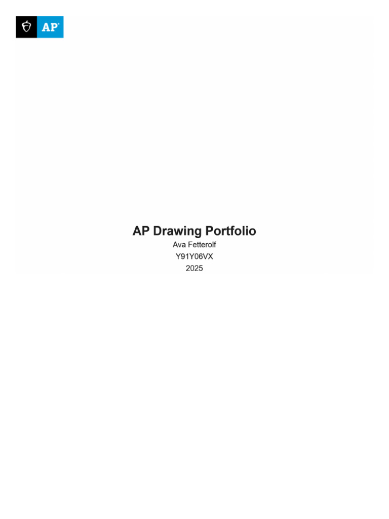 Y91Y06VX - AP Drawing Portfolio | PDF