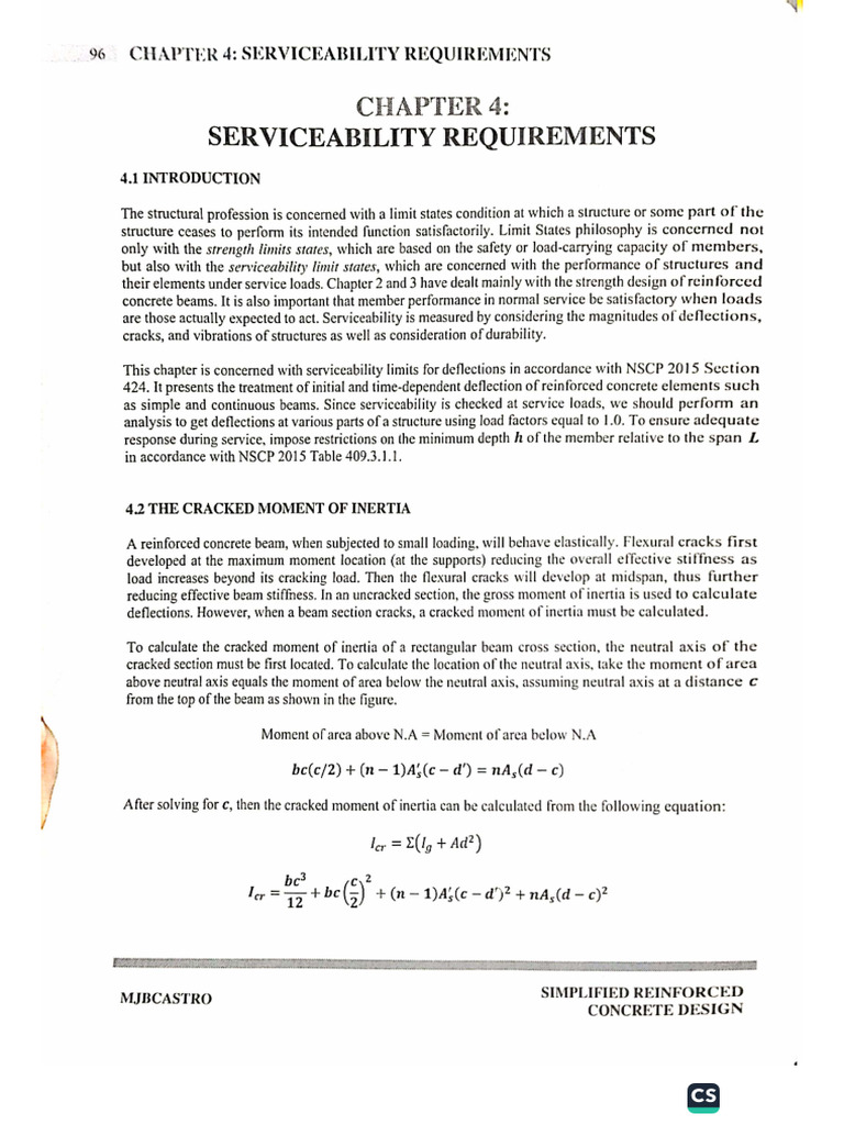Serviceability Requirements | PDF