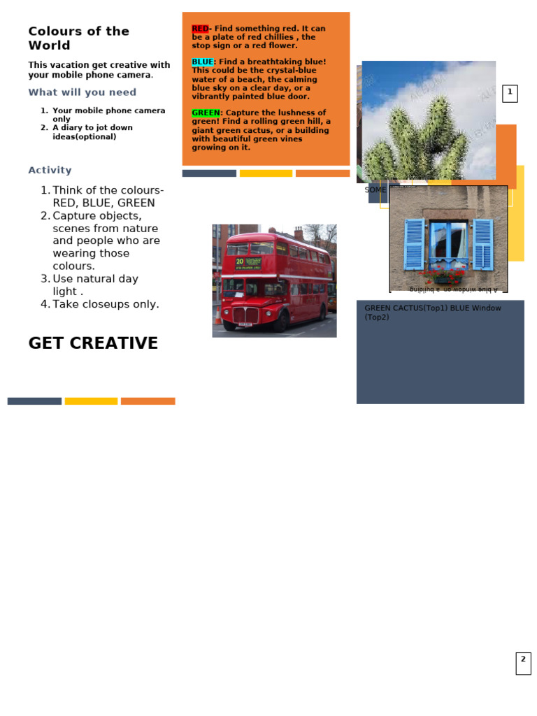 Photography Activity | PDF