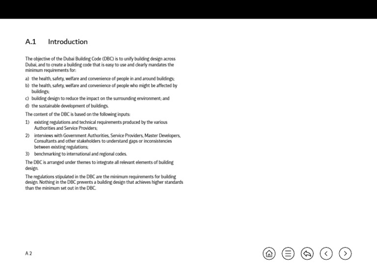 Dubai Building Code Overview and Objectives | PDF