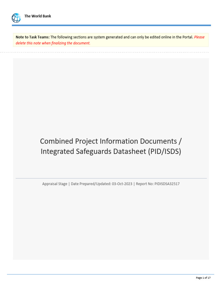 Ethiopia Trade Logistics Project Update | PDF | Logistics ...