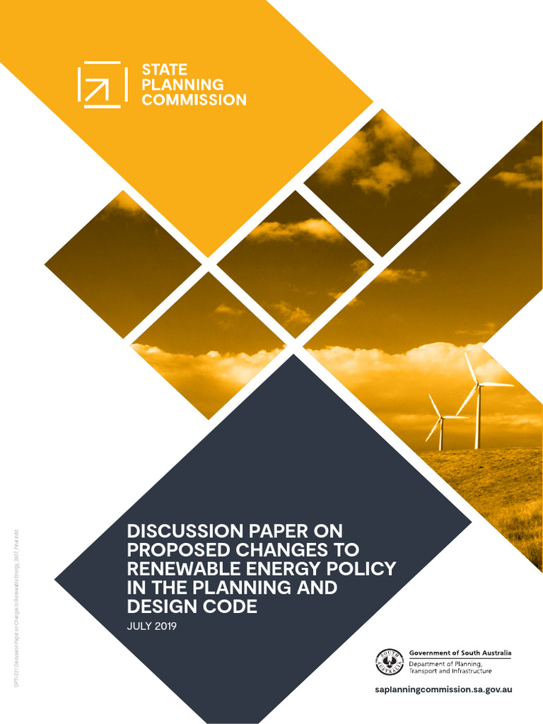 Discussion Paper On Proposed Changes To Renewable Energy Policy in The ...