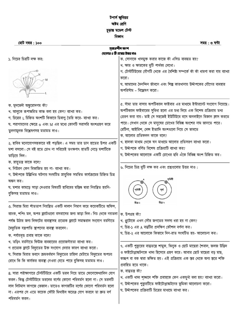 Ans Class 8 Science | PDF