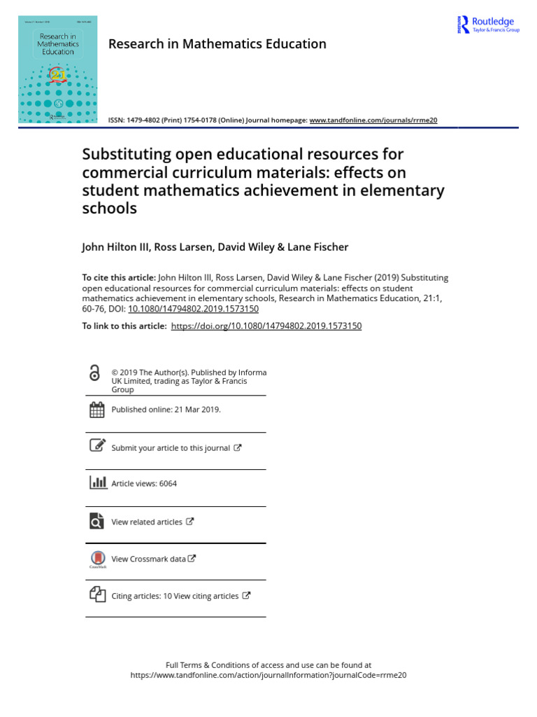 01-Substituting Open Educational Resources For Commercial Curriculum ...