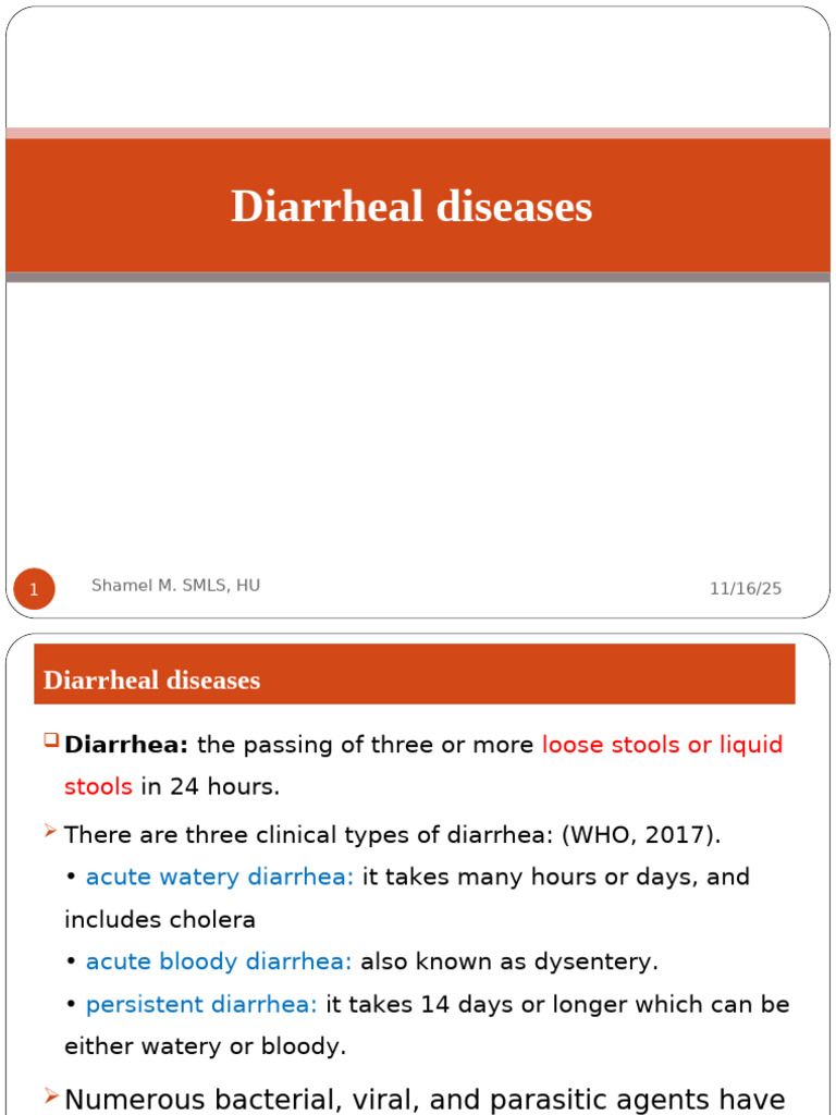 Diarrheal Diseases | PDF | Salmonella | Diarrhea
