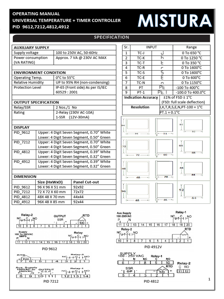Pid Temperature Controller | PDF | Mains Electricity | Electronic Engineering