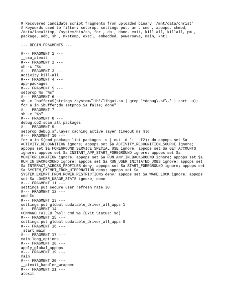 Recovered Script | PDF