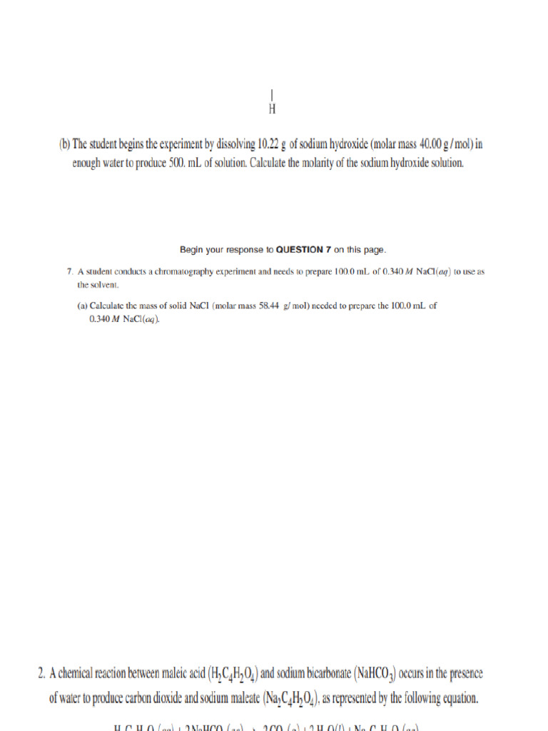 AP Chem Unit 1 and 2 Review Activities | PDF