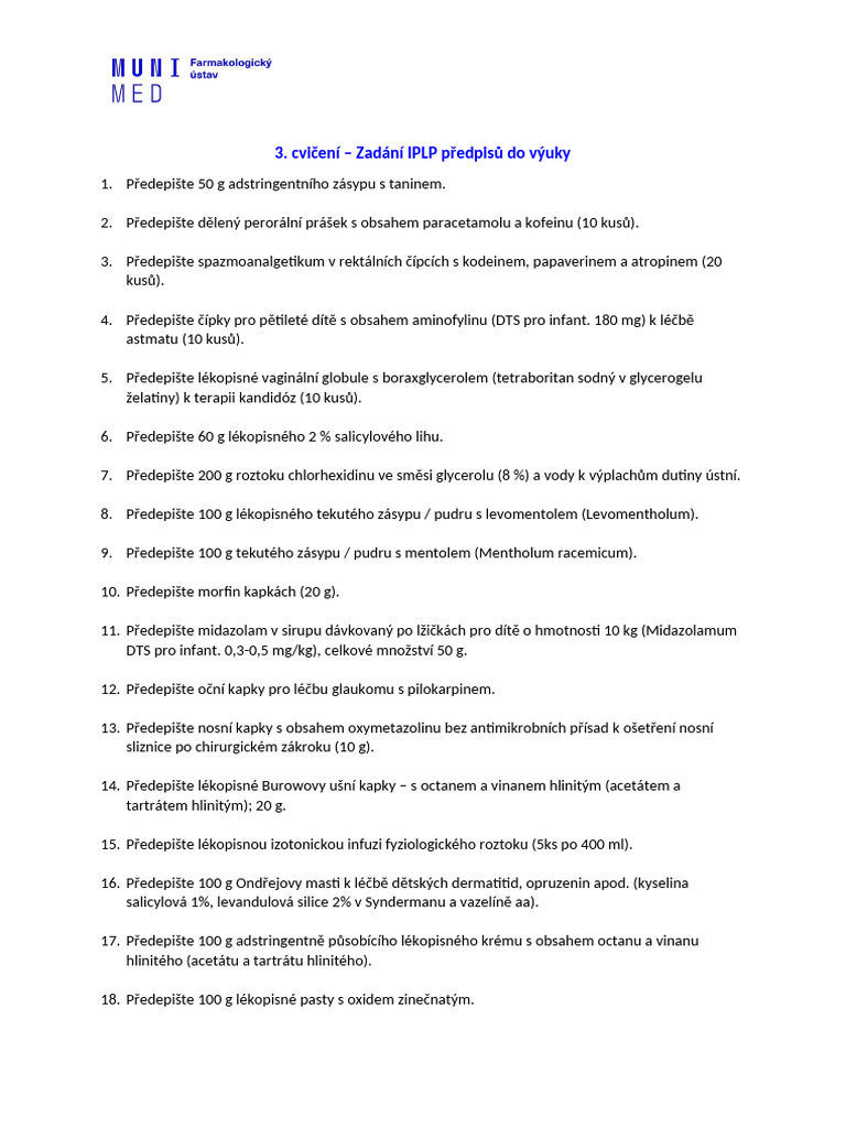 Zadani IPLP Predpisu Do Vyuky Vqakfcks | PDF