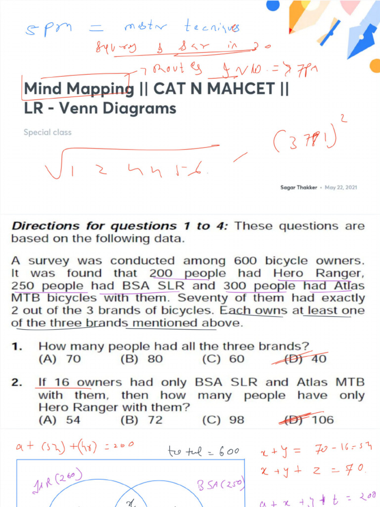 Vendiagrams Basics To Adavanced | PDF