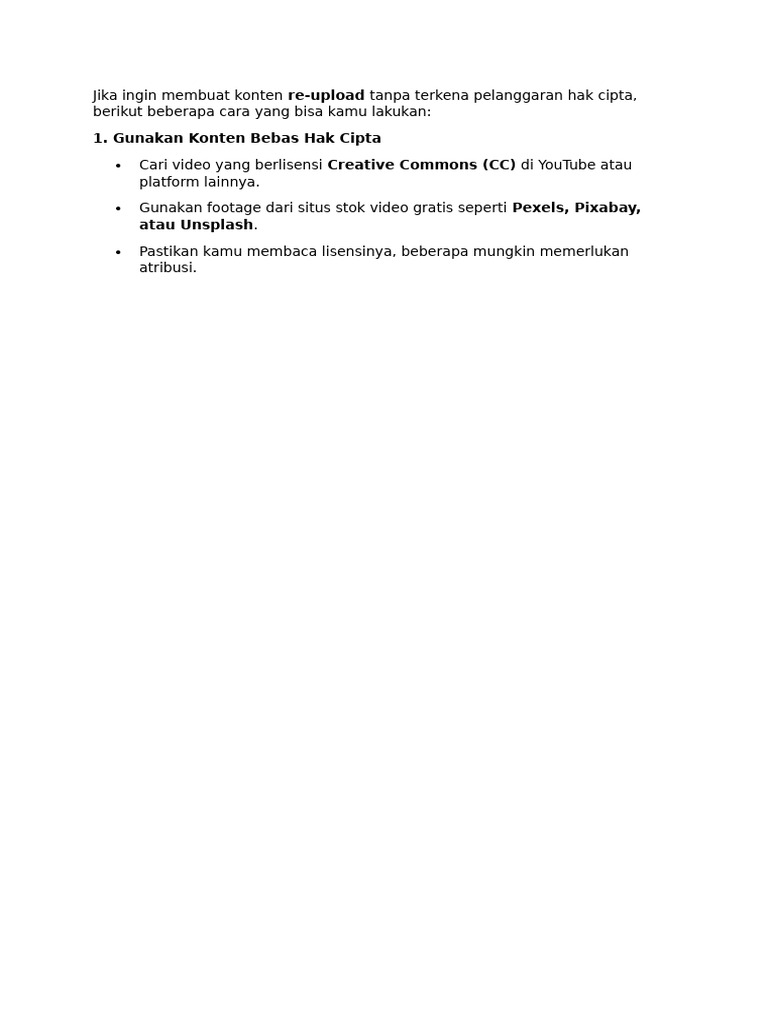 Bebas Hak Cipta Part 1 | PDF