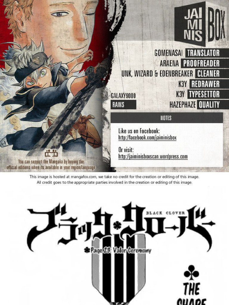Black Clover CH - 023 @manga - Infinite | PDF