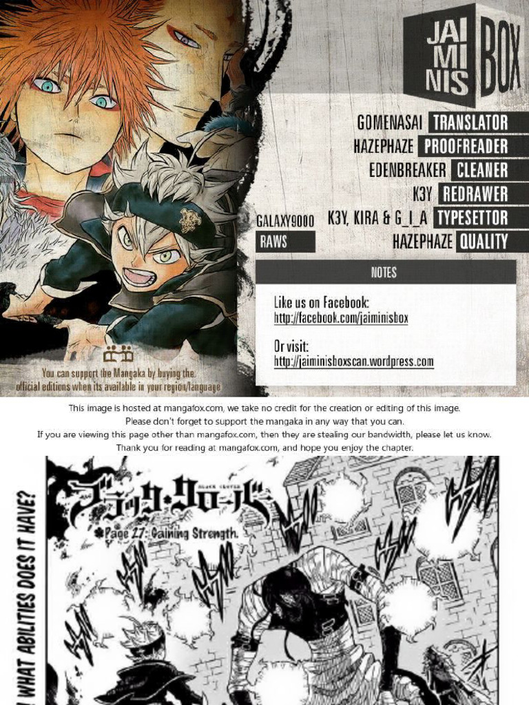 Black Clover CH - 027 @manga - Infinite | PDF