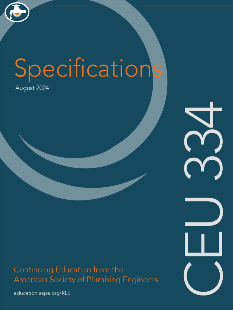 Plumbing Specifications Essentials Guide | PDF | Specification ...