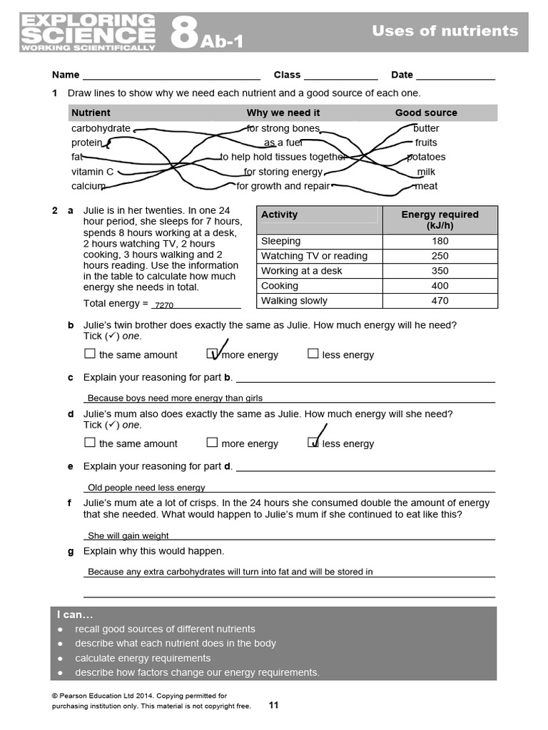 Student Book | PDF | Nutrients | Nutrition