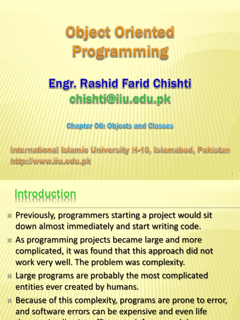 Understanding Object-Oriented Programming | PDF | Class (Computer Programming) | Constructor ...