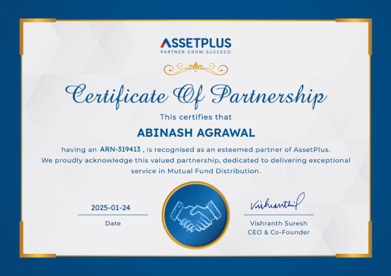 Certificate of Partnership ARN-319413 | PDF