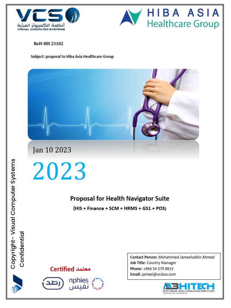 Complete Health Navigator Commercial Proposal For Hiba Asia Healthcare ...