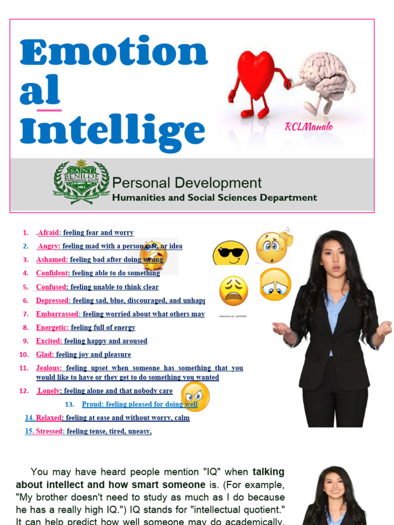 Week9 PerDev | PDF | Emotions | Emotional Intelligence