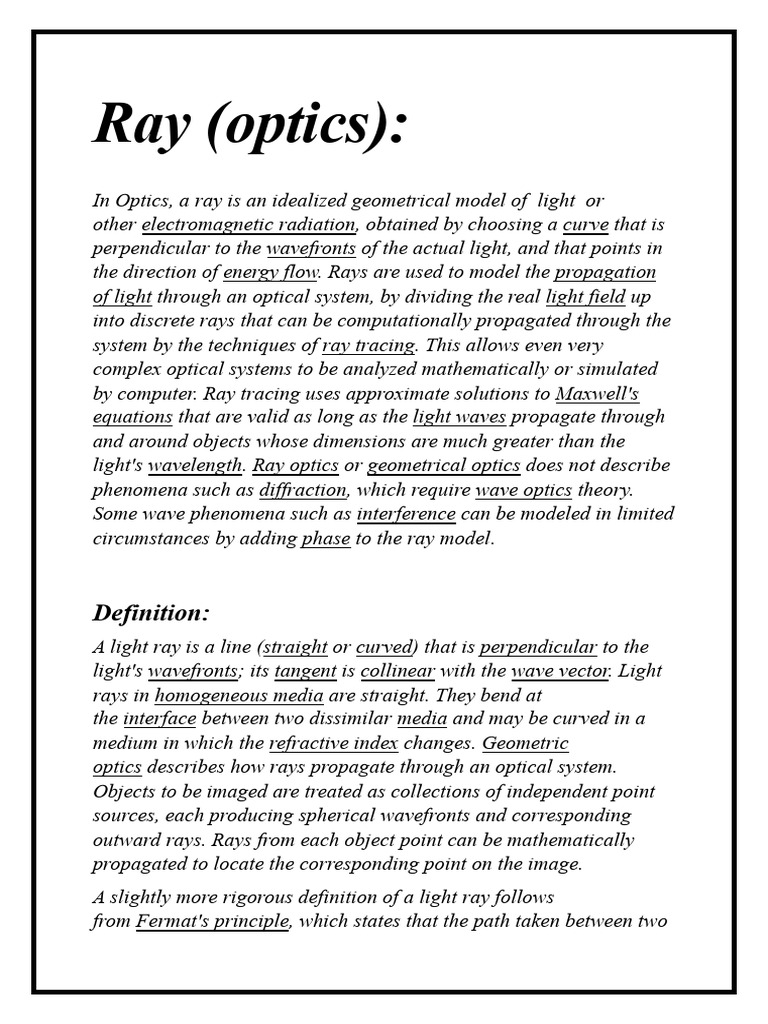 Class 12 Physics Project Mathialagan | PDF | Optics | Light