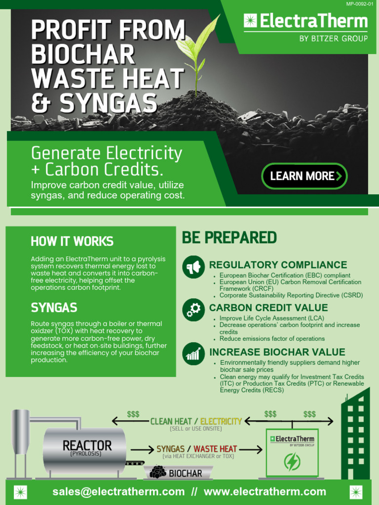 Profit From Biochar Waste Heat and Syngas | PDF