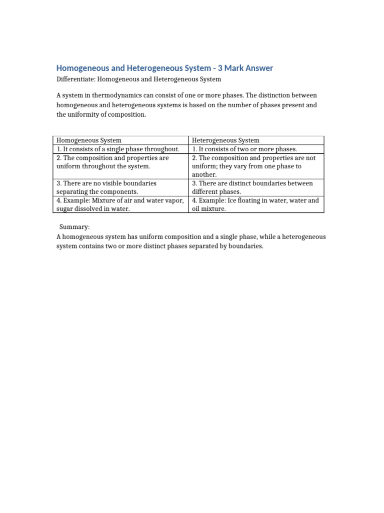 Homogeneous Vs Heterogeneous System | PDF