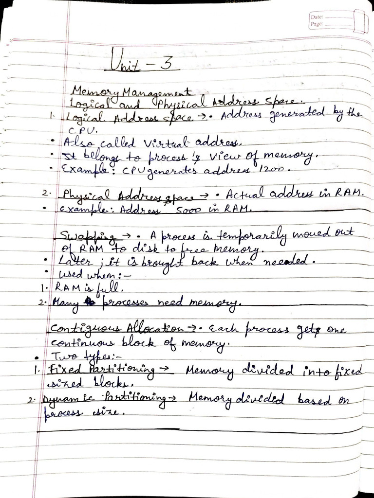 Unit 3 Operating System Pdf