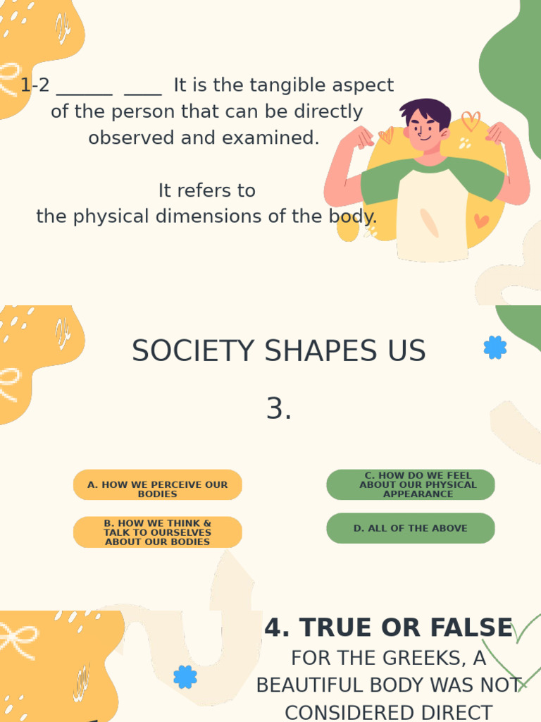 It Is The Tangible Aspect of The Person That Can Be Directly Observed ...