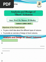 Short Column Design in Concrete | PDF | Beam (Structure) | Column