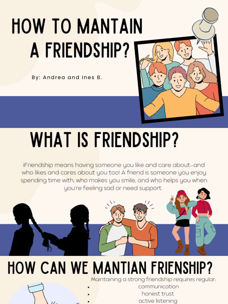 How to mantain friendship | PDF | Friendship