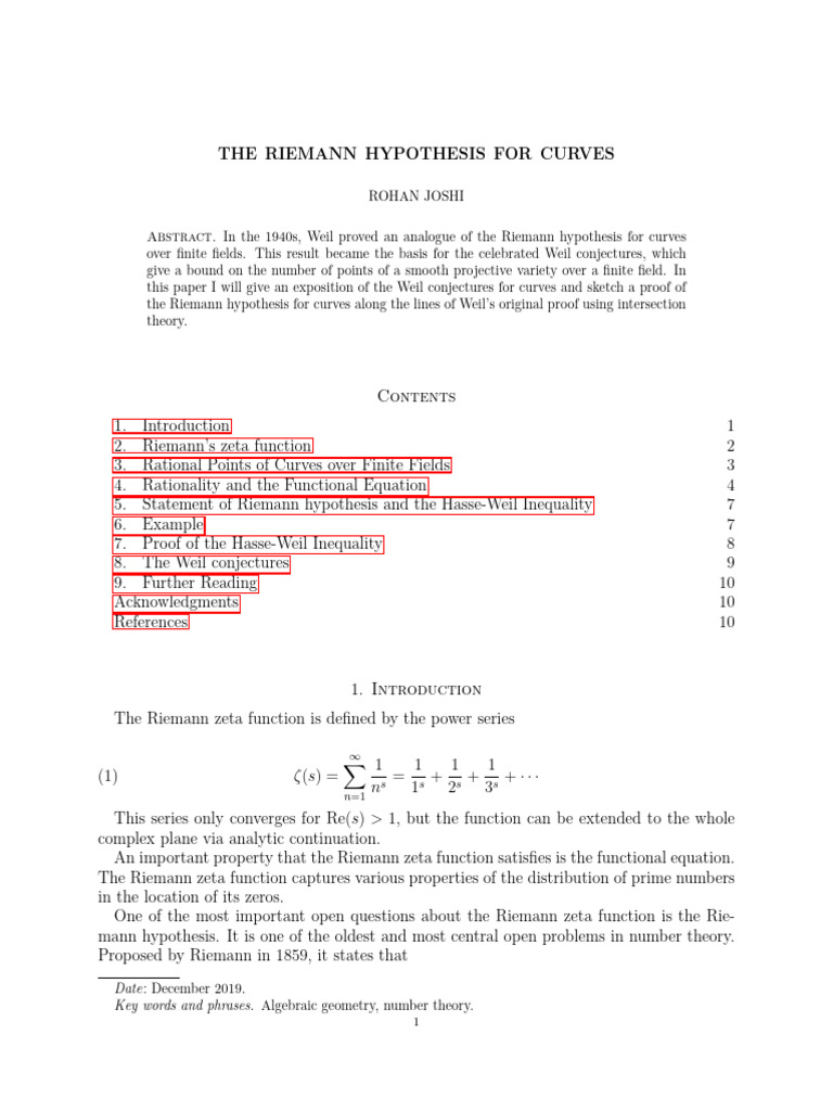 Rh for Curves | PDF | Conjecture | Discrete Mathematics