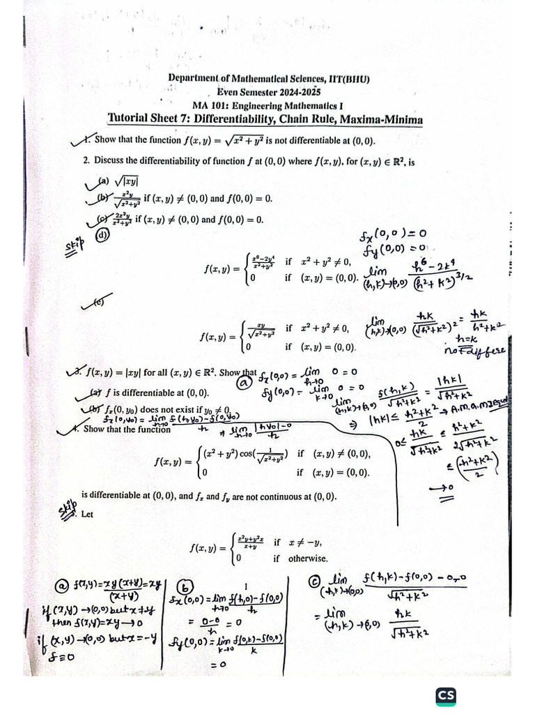 Tutorial 7 Solution | PDF
