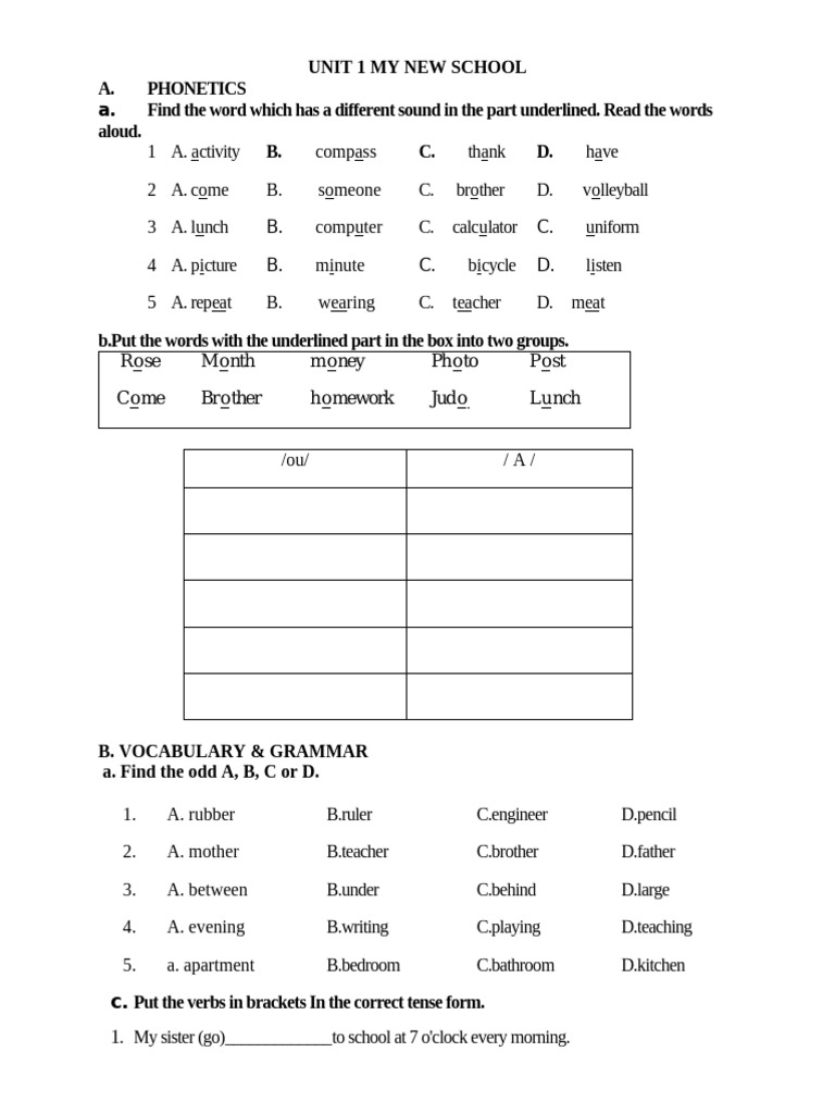 Unit 1 Practice | PDF | Linguistics