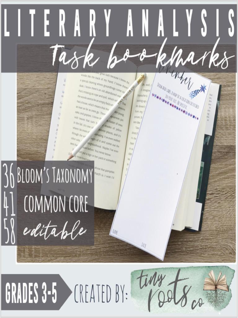 Literary Analysis Bookmarks | PDF