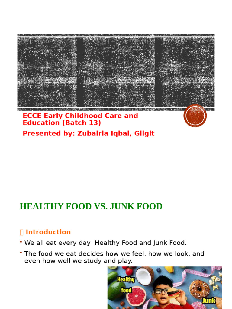 Healthy vs. Junk Food Guide | PDF