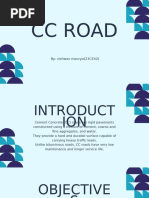 CC Road Construction Process Guide | PDF | Concrete | Road